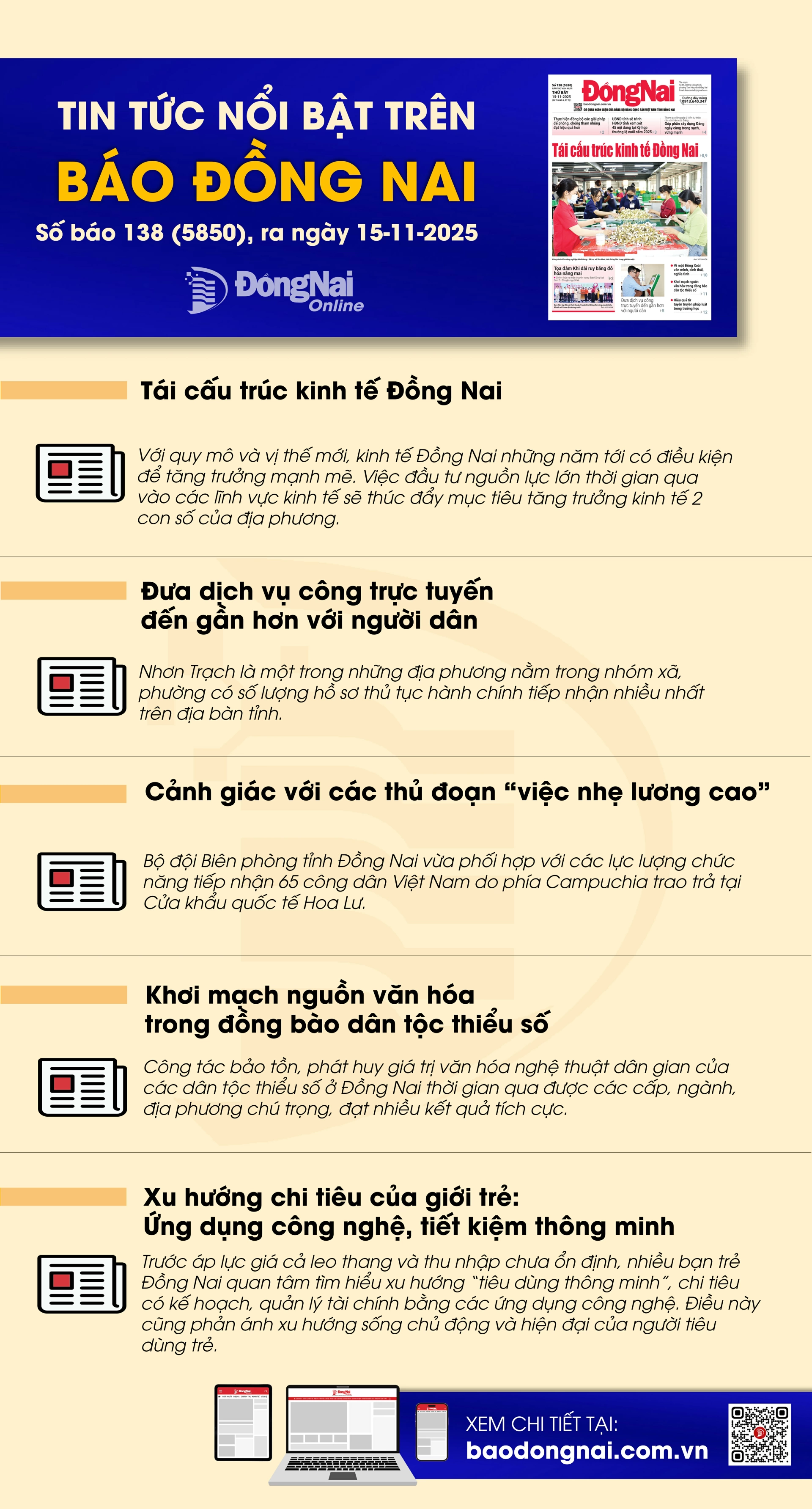 Điểm tin ‘5 phút biết hết’ sáng 15-11: Chính thức ra mắt chuyên trang ...